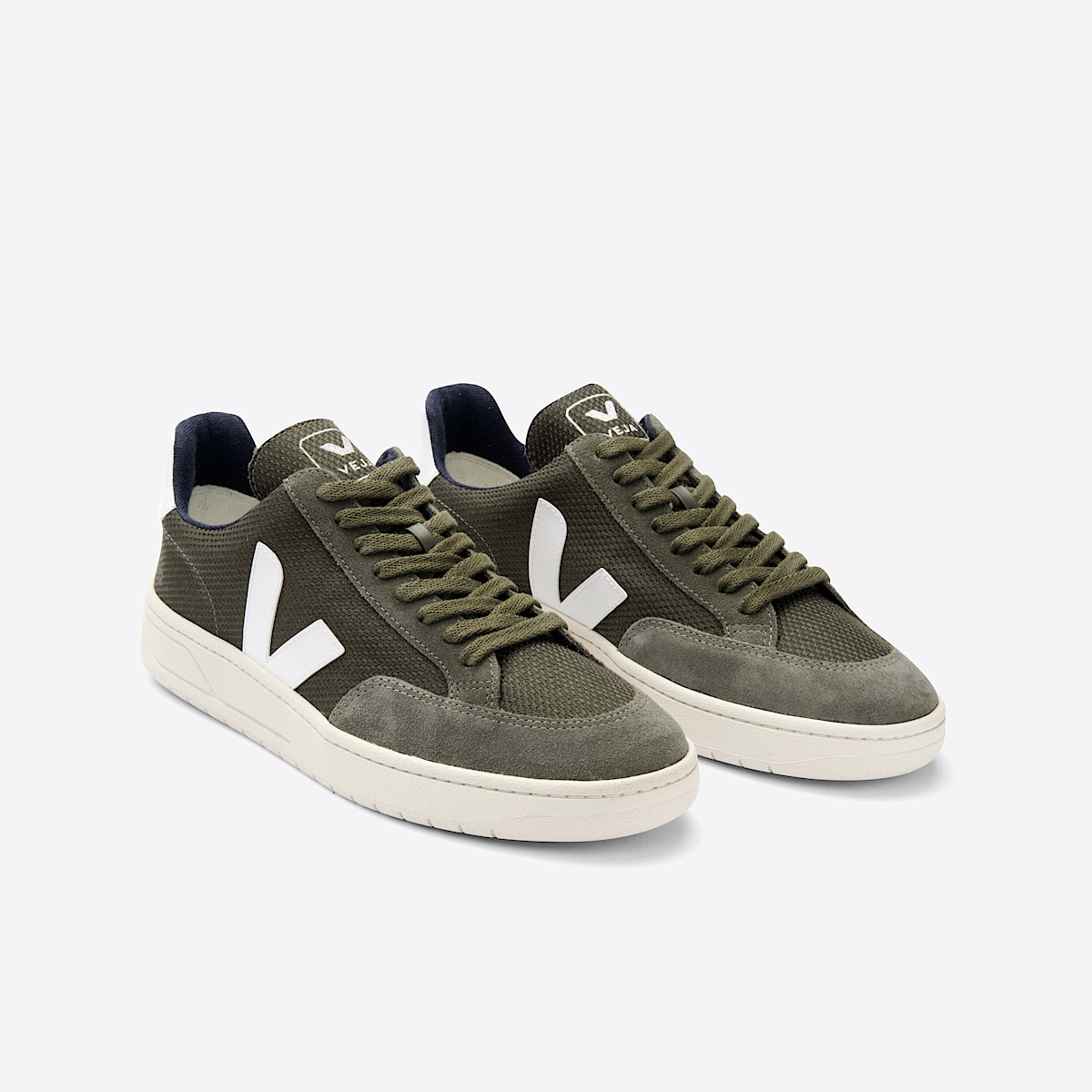 VEJA V-12 B-MESH Sneakers in Olive White – High-Quality Replica ...